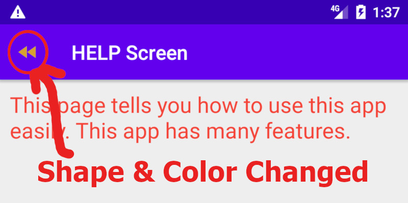 How To Show Android Toolbar Back Button Programmatically In Android Studio Tutorial ExamTray